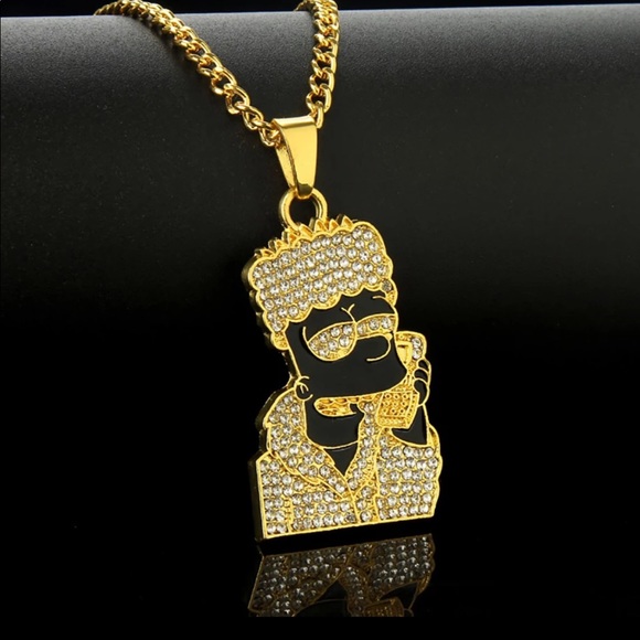 Jewelry | Cool Bart Simpsons Necklace | Poshmark